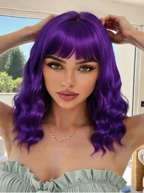 Unknown | Hair | Arqyu Purple 4 Inch Extensions Only No Wig Synthetic ...
